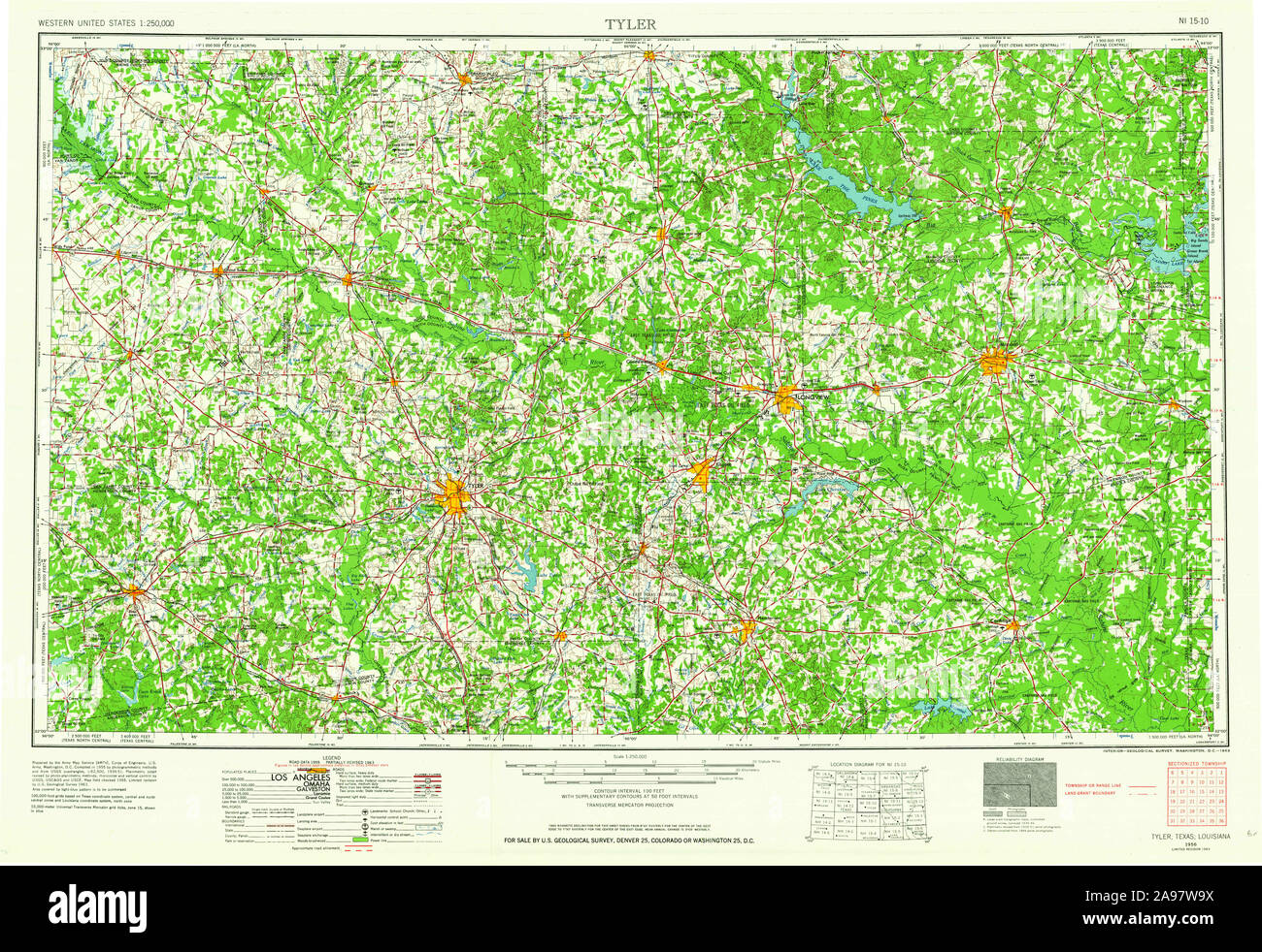 Tyler texas map hi-res stock photography and images - Alamy