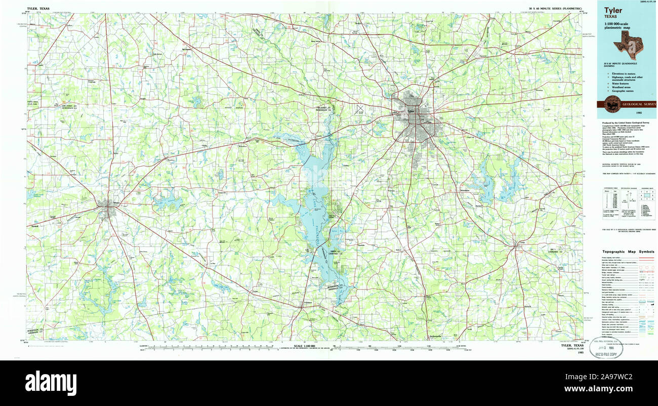 Tyler texas map hi-res stock photography and images - Alamy