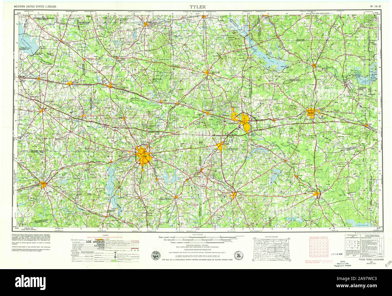 Tyler texas map hi-res stock photography and images - Alamy