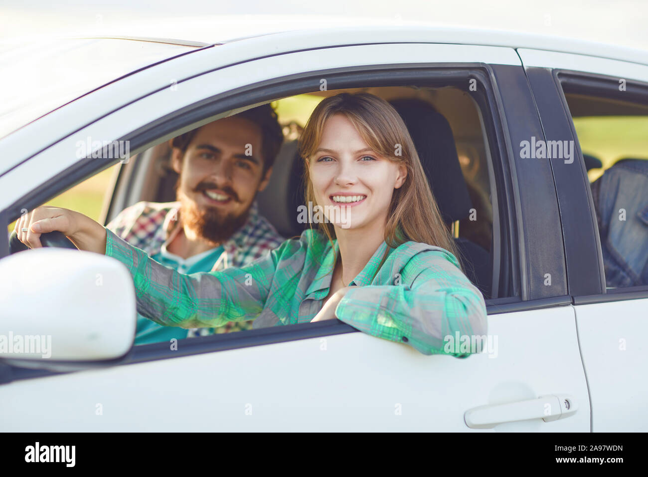 Happy people car hi-res stock photography and images - Alamy