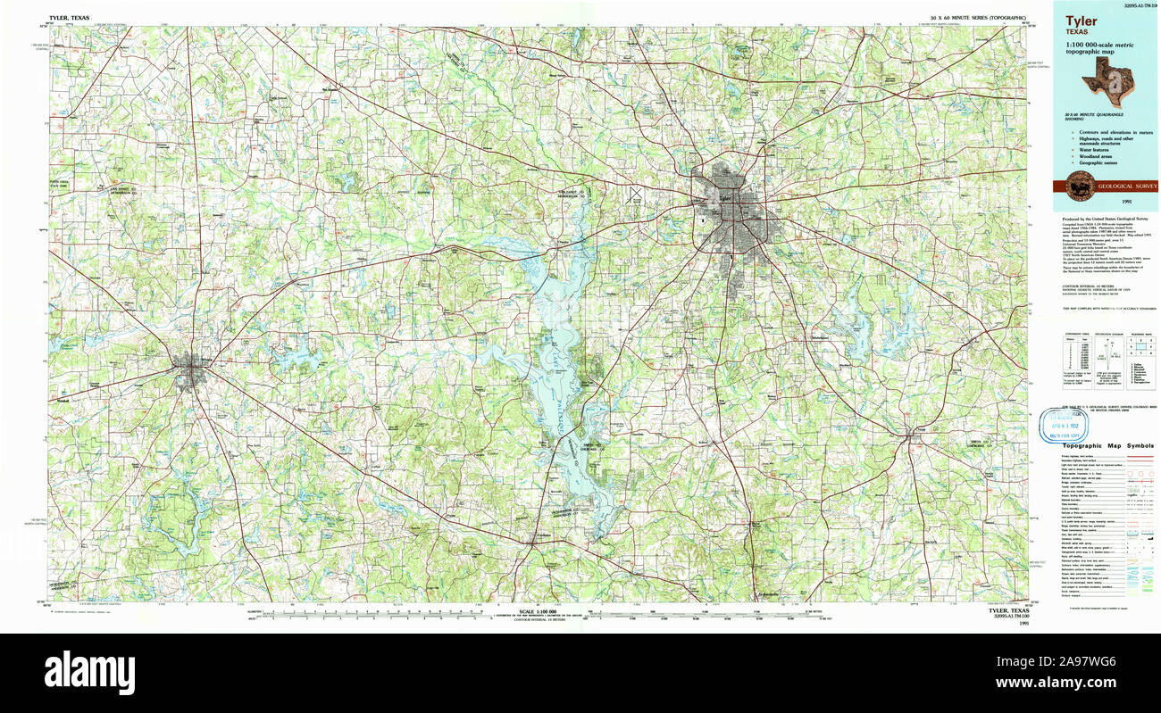 Tyler map hi-res stock photography and images - Alamy