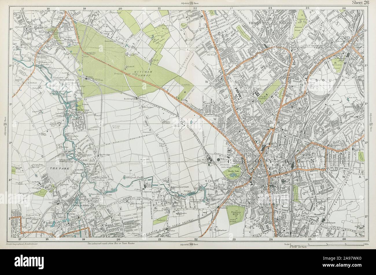 CROYDON Mitcham Carshalton Wallington Thornton Heath Beddington. BACON ...
