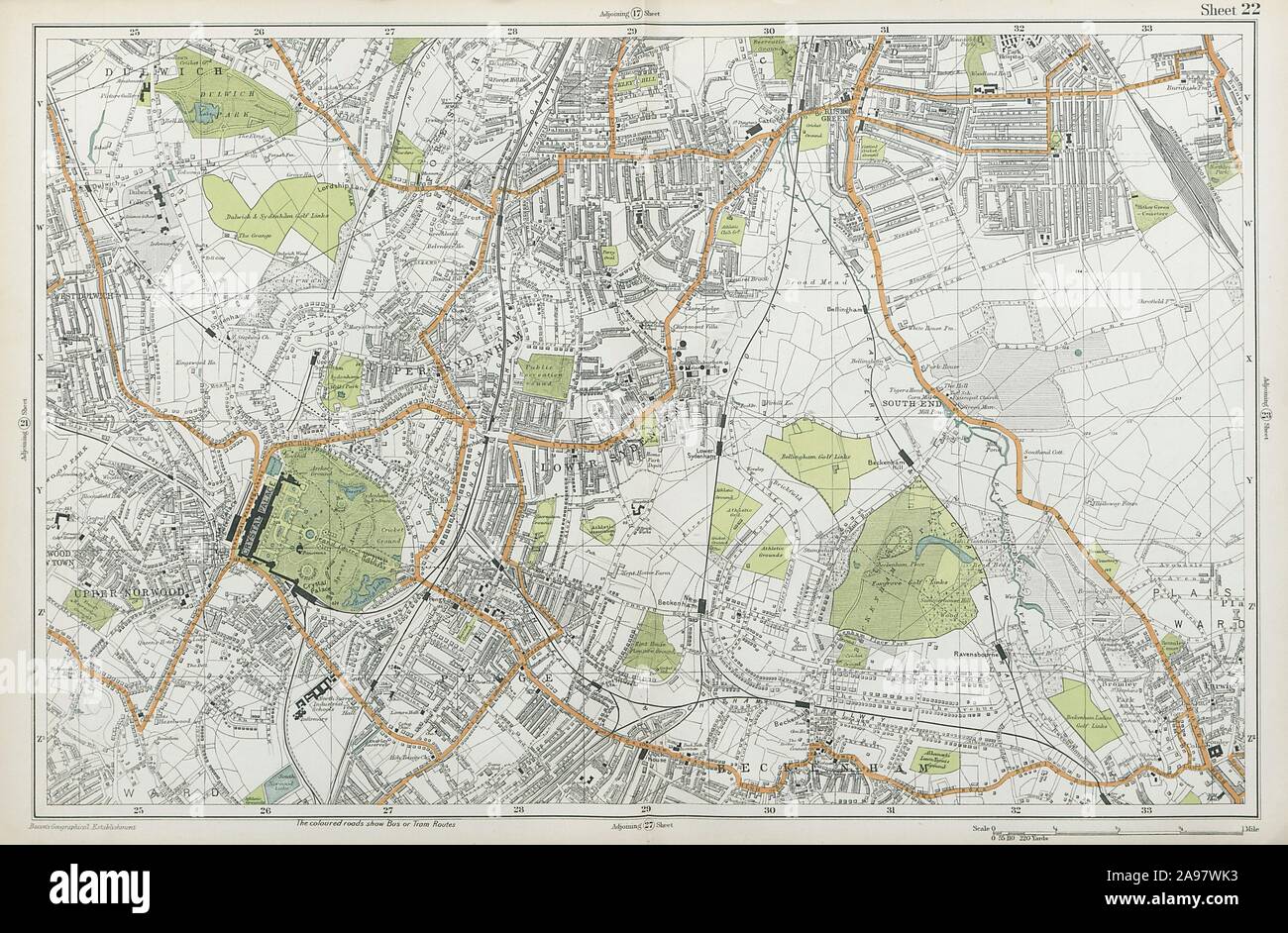 Map of catford hi-res stock photography and images - Alamy
