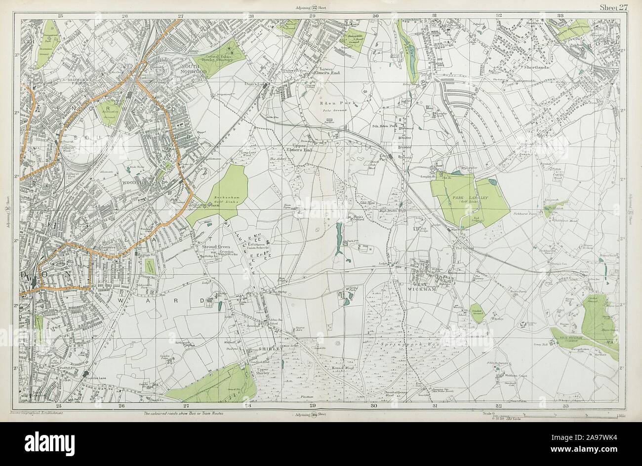 Map of beckenham hi-res stock photography and images - Alamy