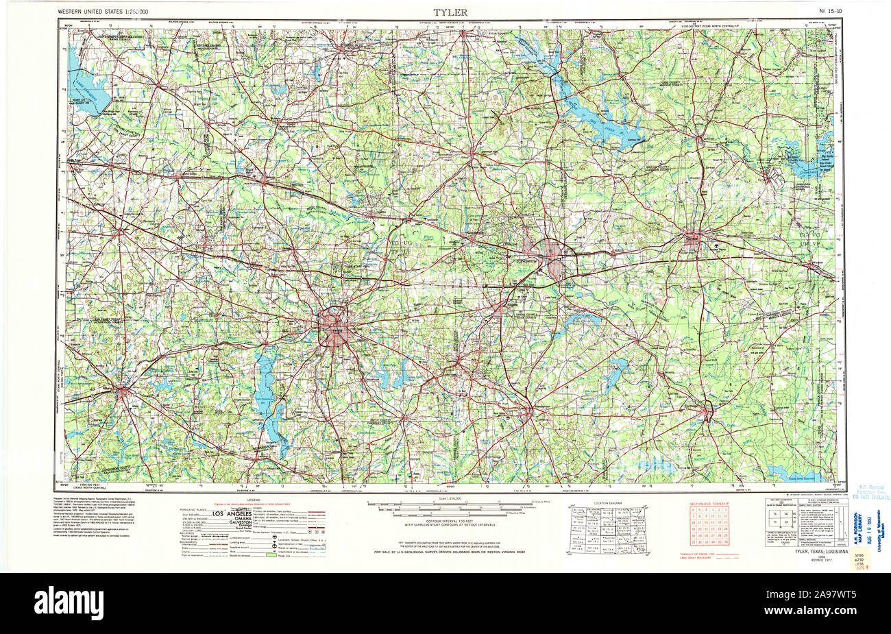 Tyler texas map hi-res stock photography and images - Alamy