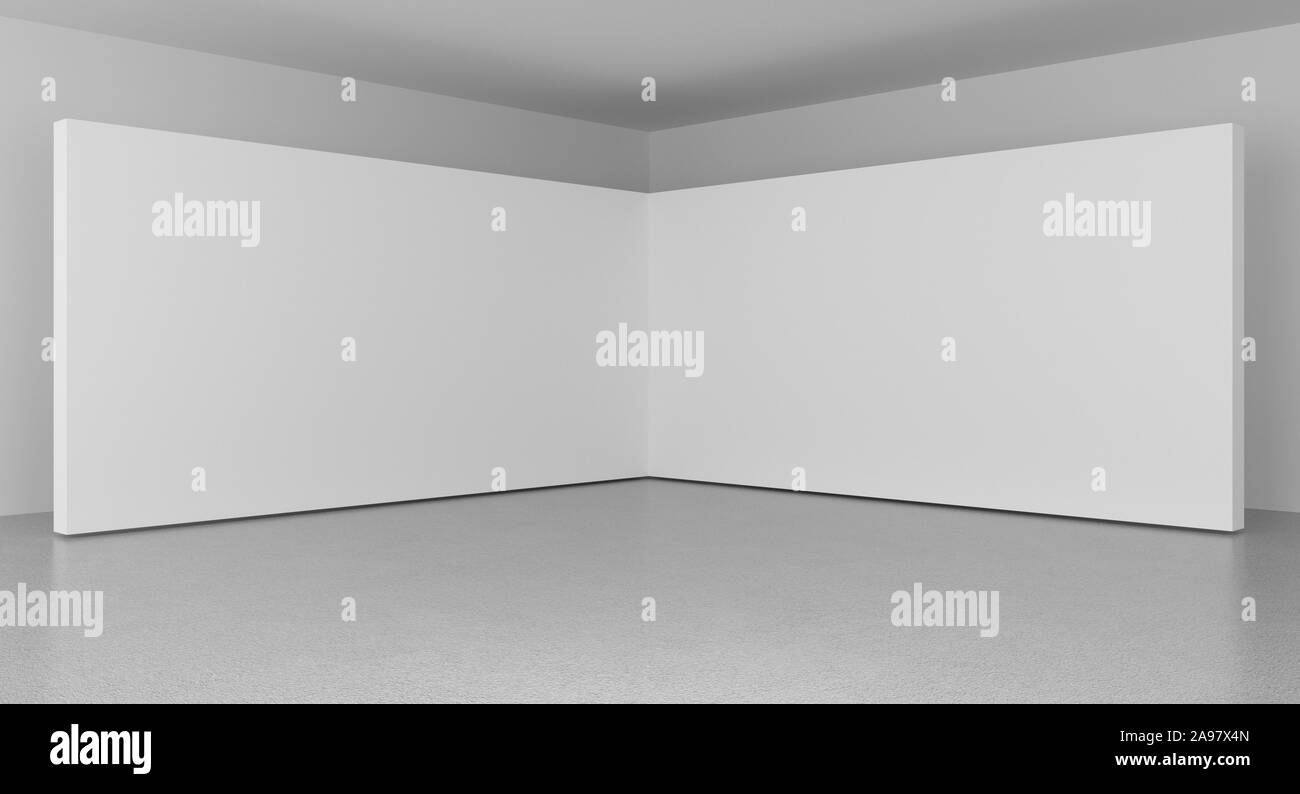 High definition empty white room Black and White Stock Photos & Images ...