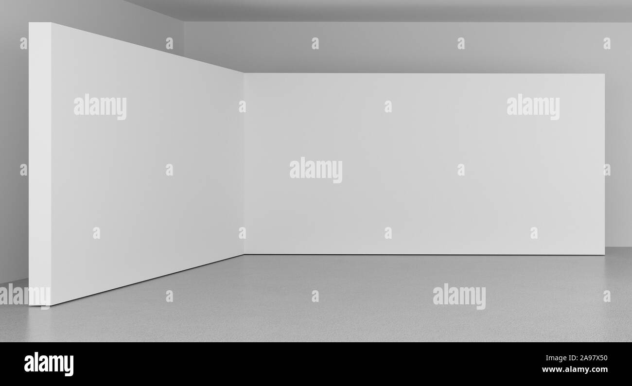 High definition empty white room, 3d rendering Stock Photo - Alamy