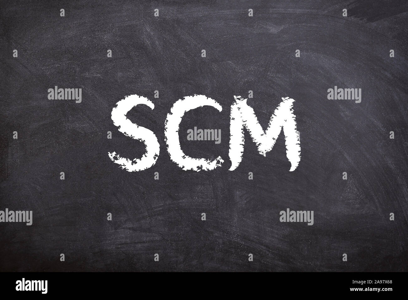 SCM - Supply Chain Management - Schrift/Font- Kreide/chalk -Tafel/board ...