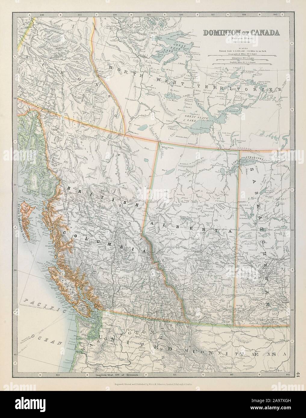 Vintage map of vancouver island hi-res stock photography and images - Alamy