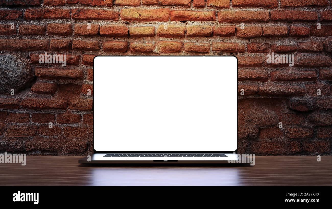 Laptop mockup isolated hi-res stock photography and images - Alamy