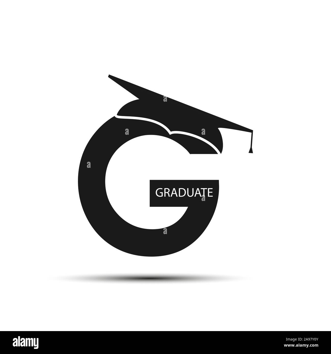 character of the graduate. The letter G with a graduate cap and the ...