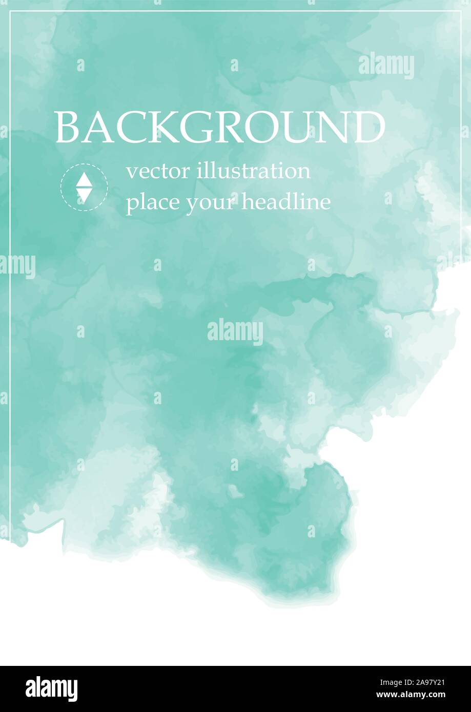 A modern watercolor poster in flashy colors. Vector illustration with ...