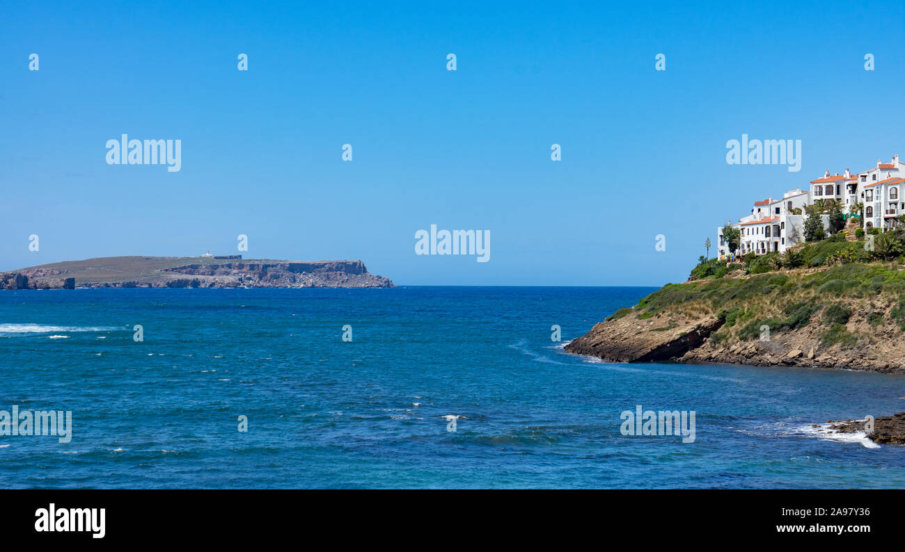 Beautiful Landscape with sea in Menorca island Spain Stock Photo - Alamy