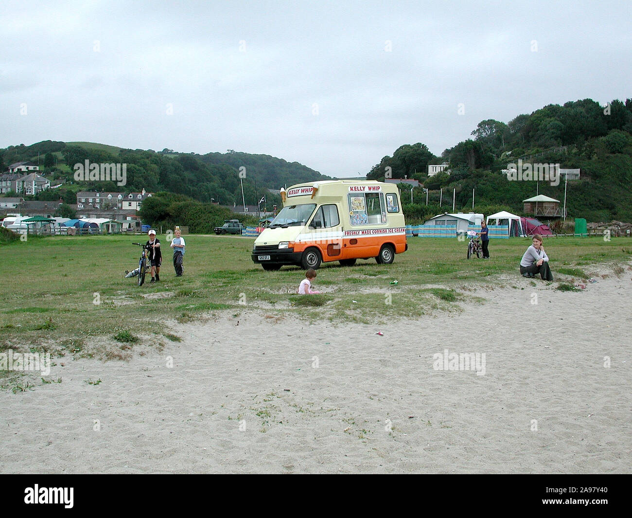ICE CREAM VAN CORNWALL Stock Photo - Alamy