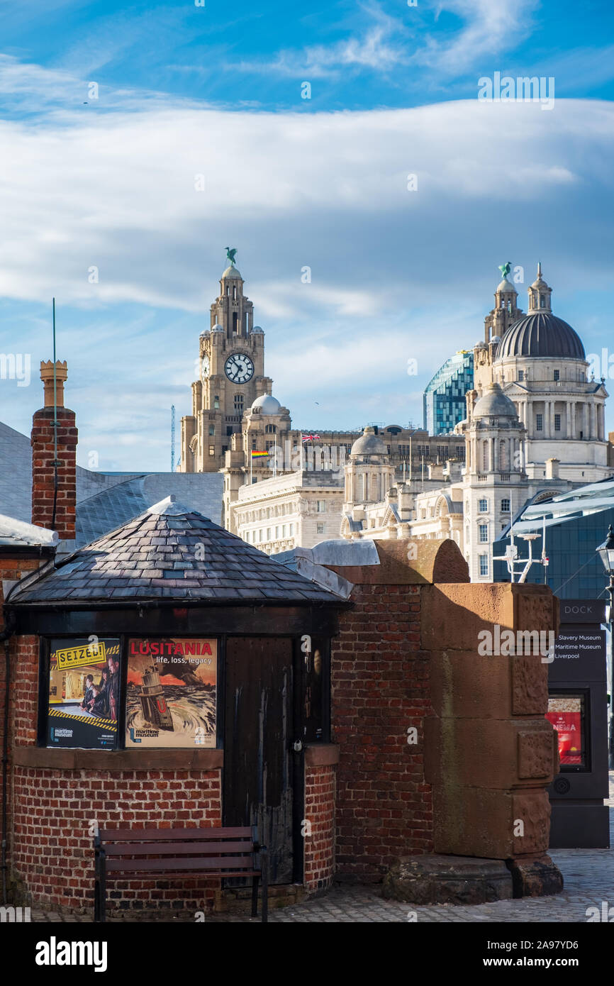 Liverpool, United Kingdom - July 18, 2019: Beautiful buildings around ...