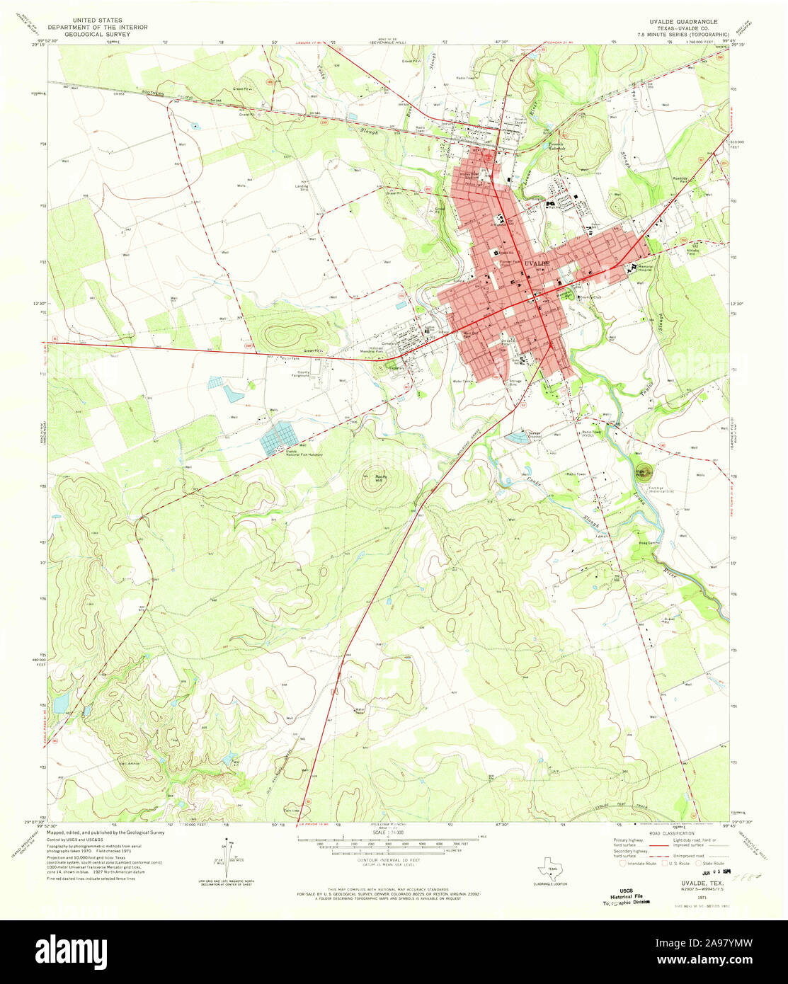 Uvalde map hi-res stock photography and images - Alamy
