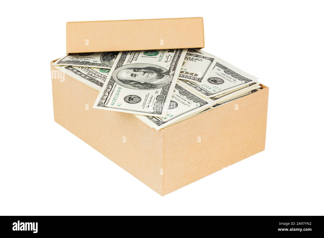 100 dollar bill hundred box hi-res stock photography and images - Alamy
