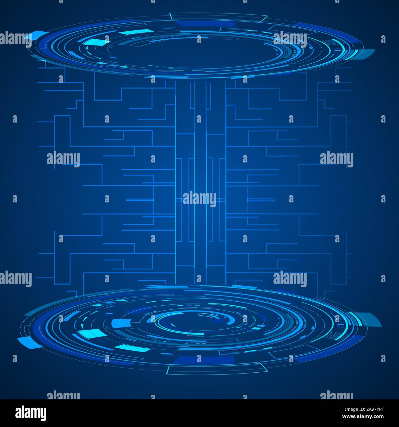 Digital futuristic technology background vector illustration. Global ...