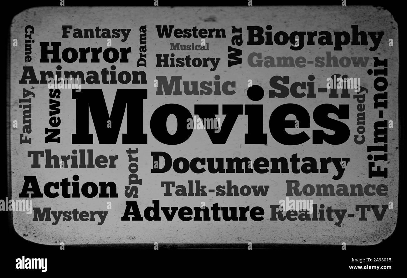 Types Of Film High Resolution Stock Photography and Images - Alamy