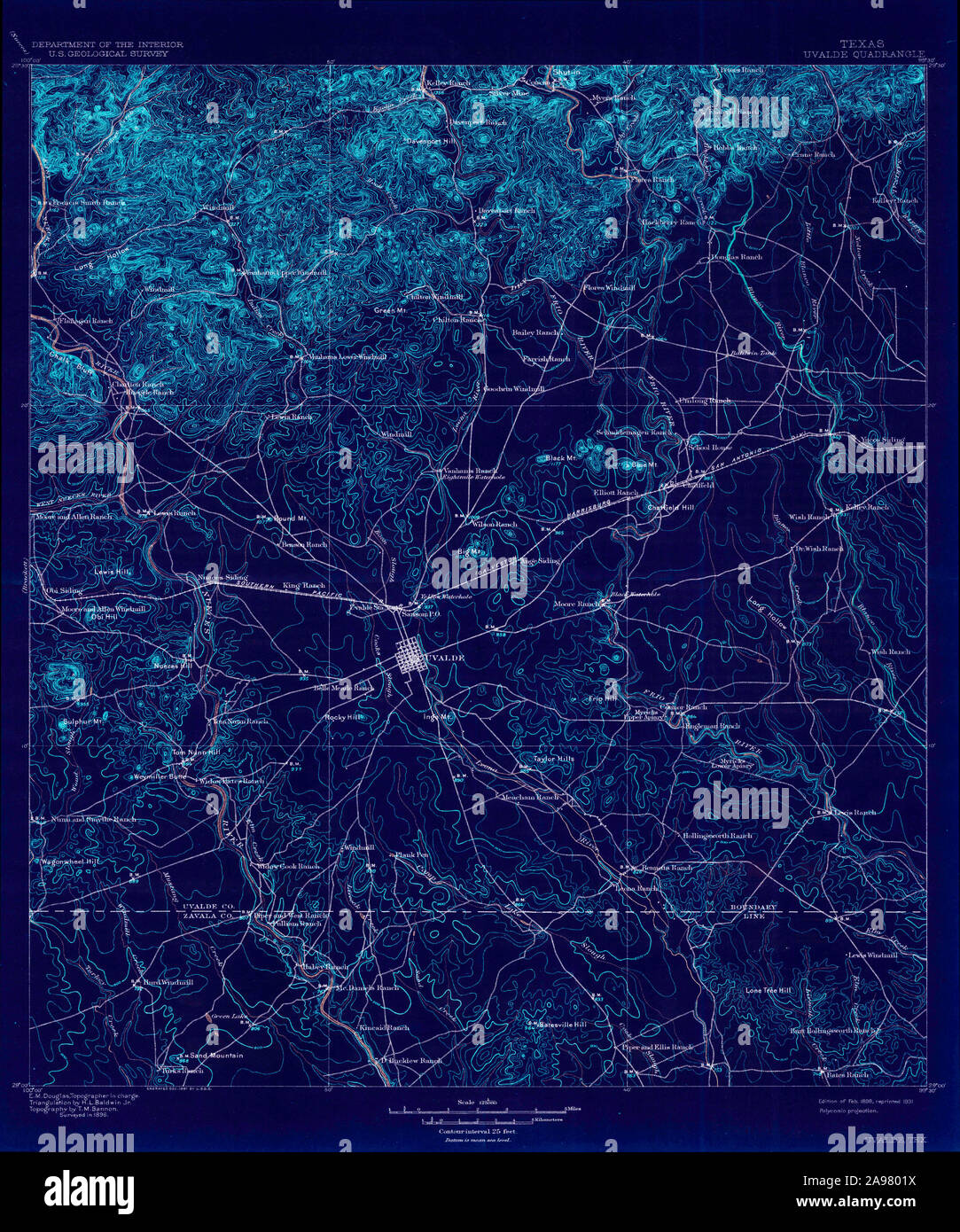 Map of uvalde hi-res stock photography and images - Alamy