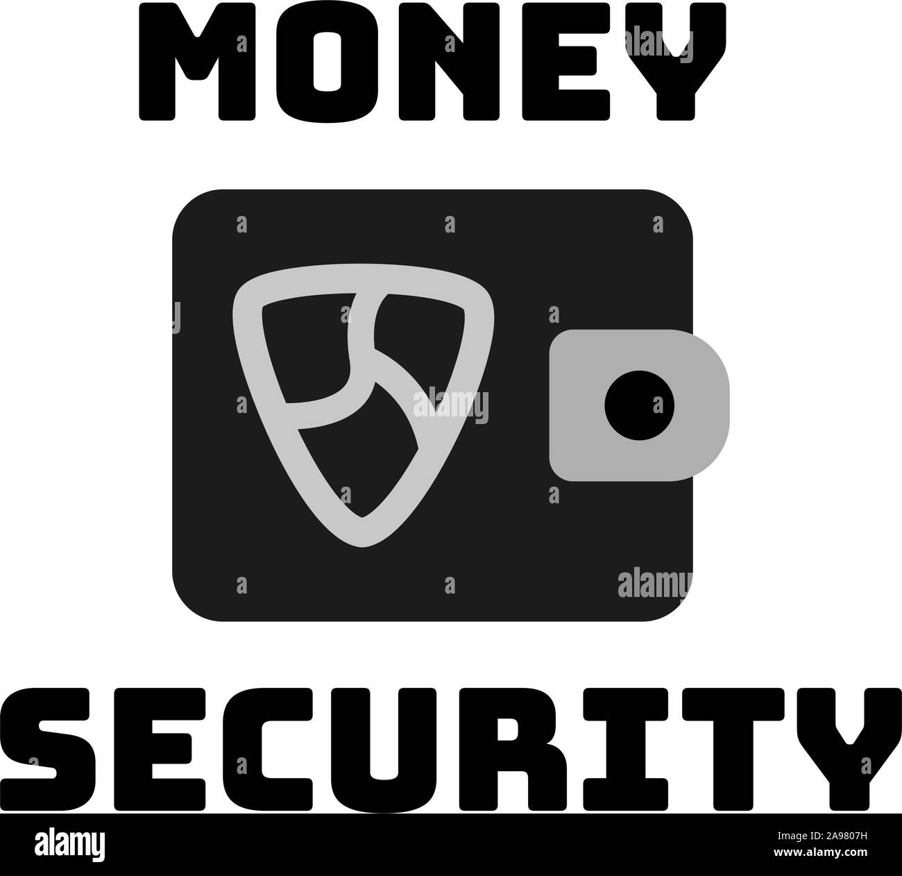 Wallet with money and cash sign dollar symbol. Simply graphic vector ...