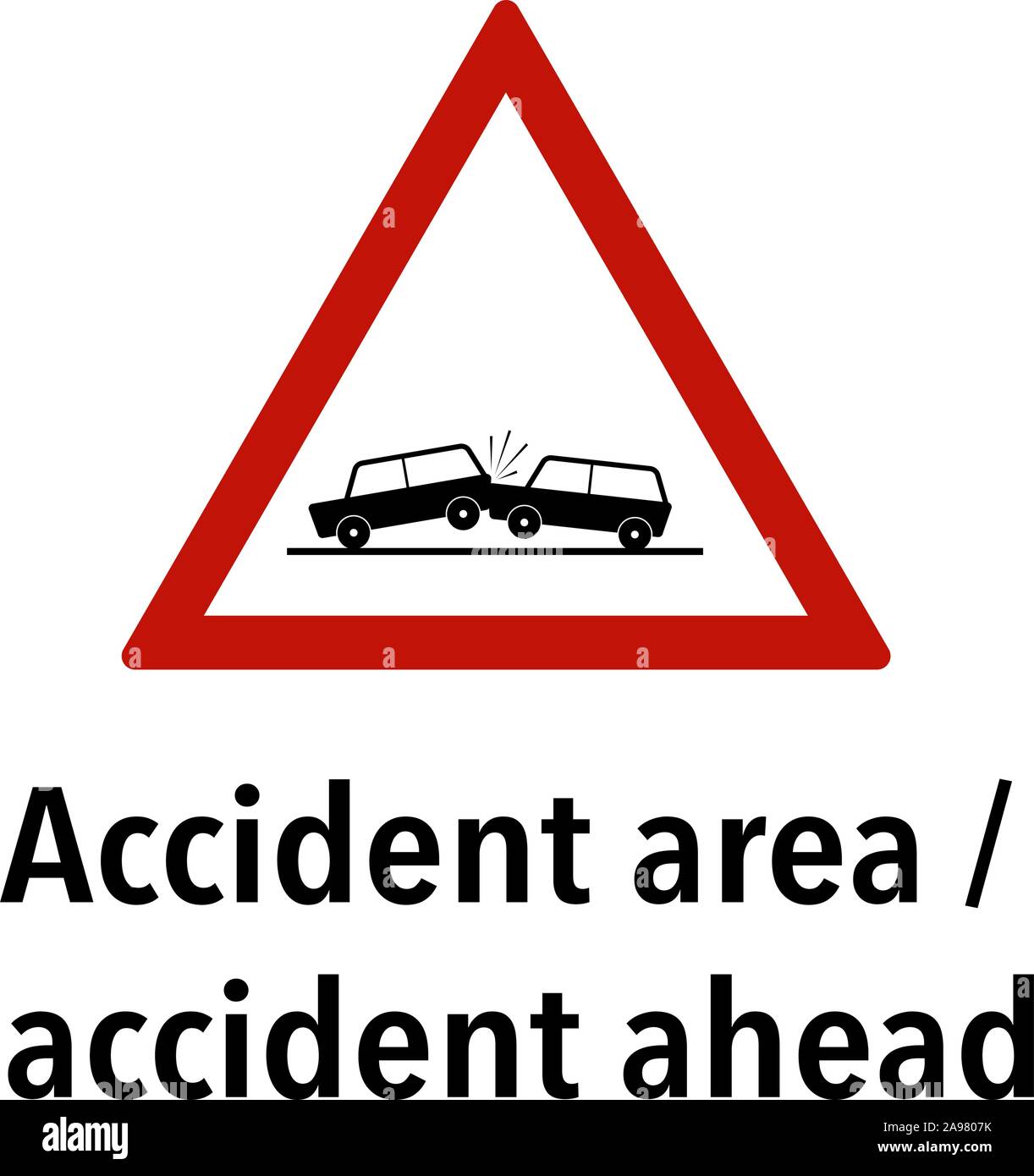 Information and Warning Road traffic street sign, vector illustration ...