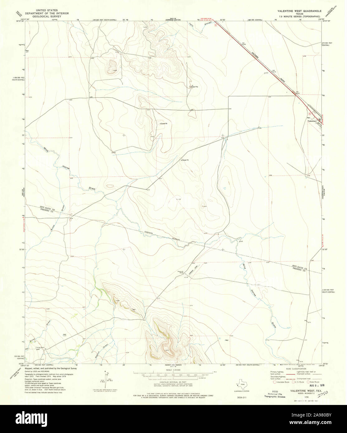 Valentine texas map hi-res stock photography and images - Alamy