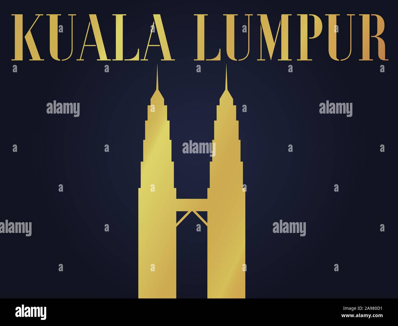 Kuala lumpur city view Stock Vector Images - Alamy