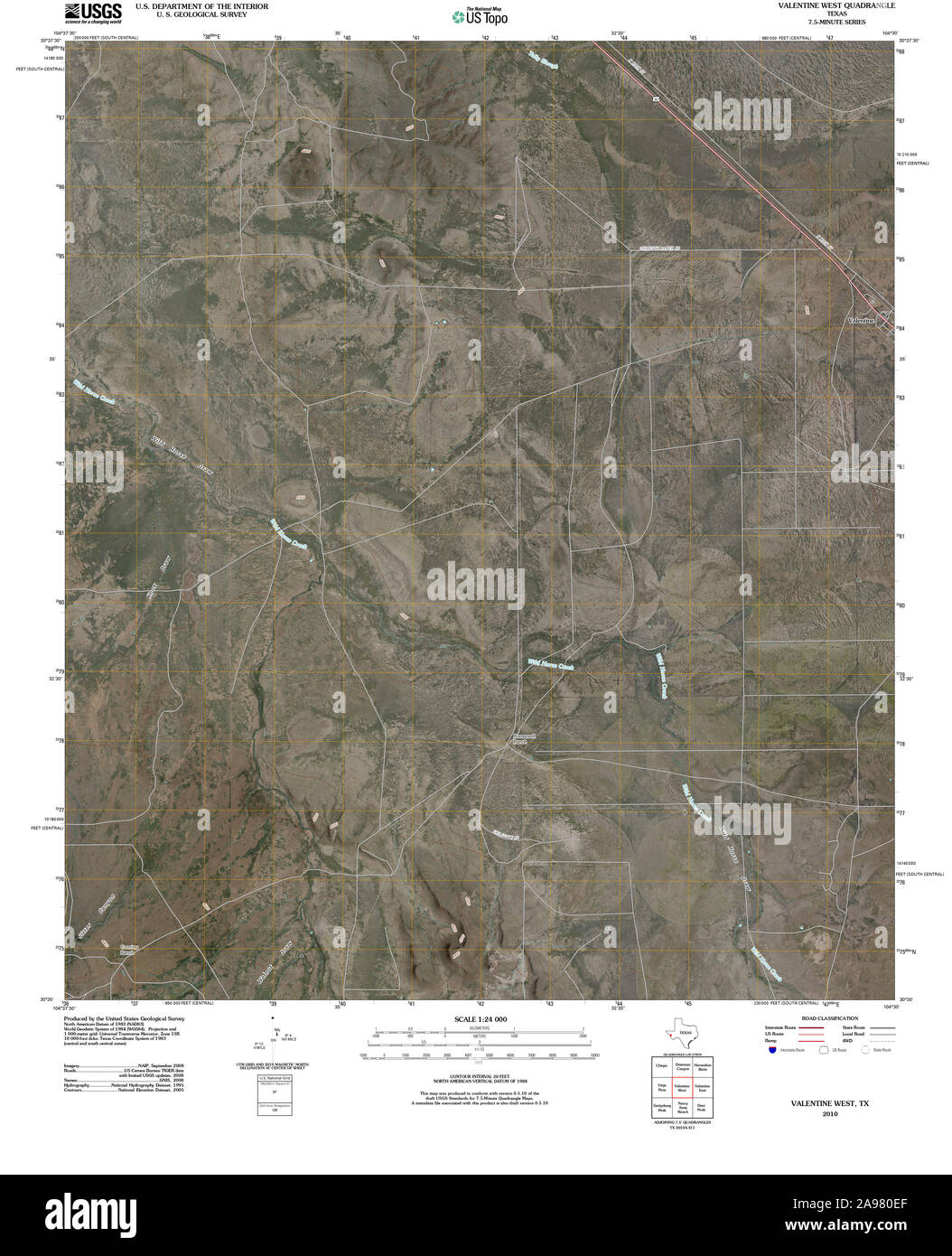 Map of valentine texas hi-res stock photography and images - Alamy
