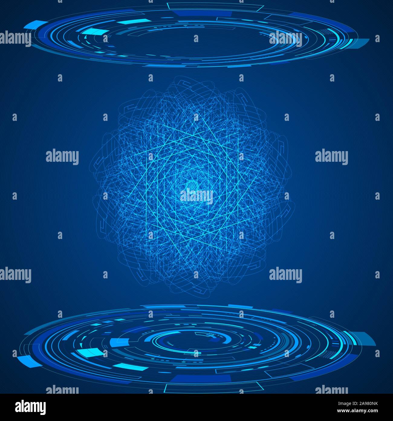 Digital futuristic technology background vector illustration. Global ...