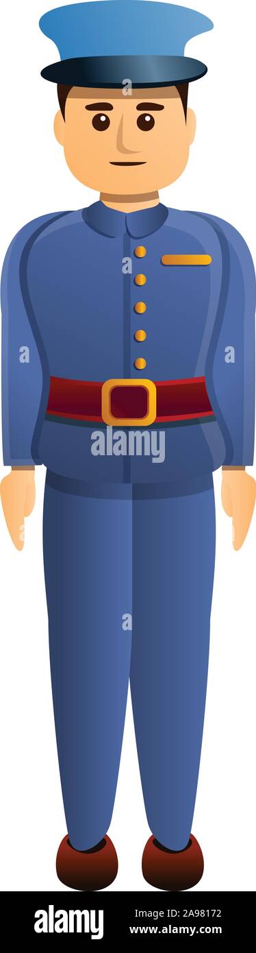 Army officer icon. Cartoon of army officer vector icon for web design ...