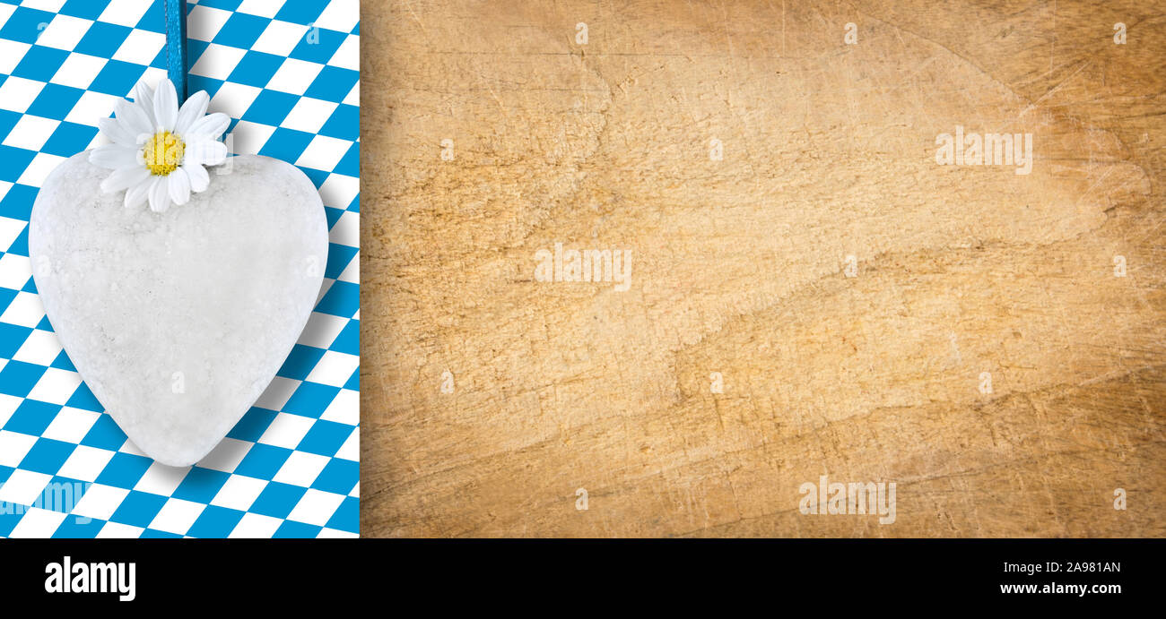 Bavarian background and heart Stock Photo - Alamy