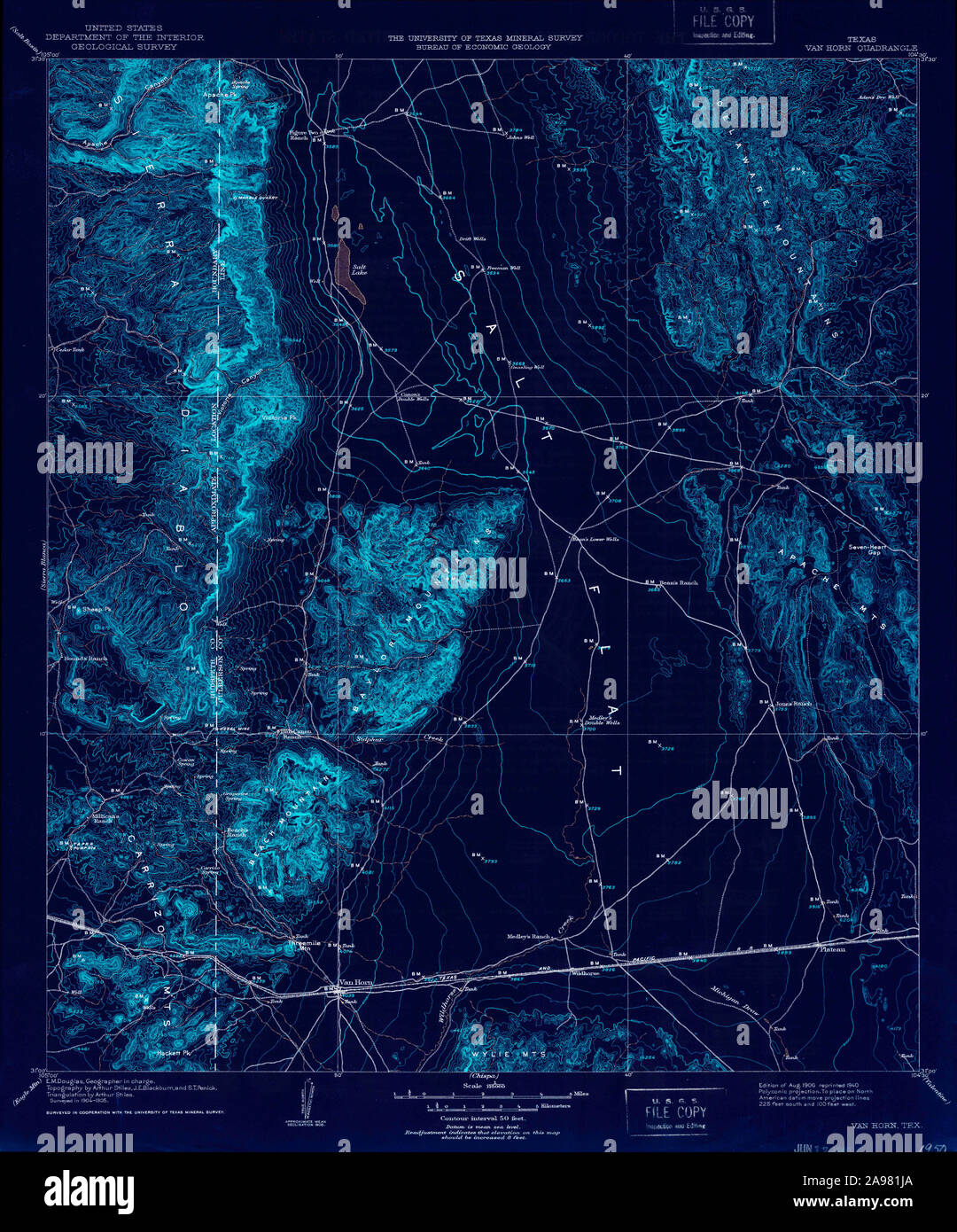 Van horn texas map hi-res stock photography and images - Alamy