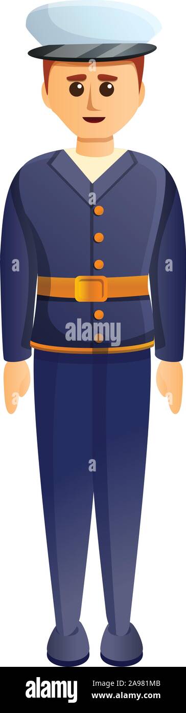 Marine soldier icon. Cartoon of marine soldier vector icon for web ...