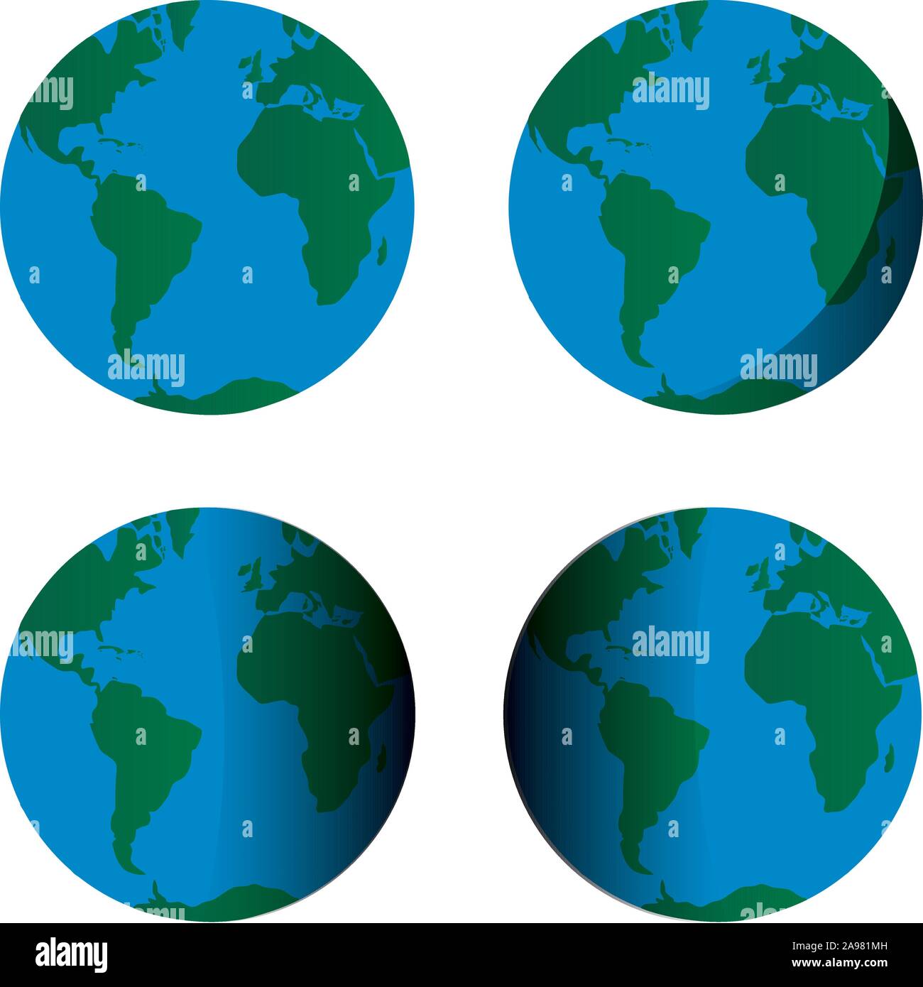 Globe earth african continent Stock Vector Images - Alamy