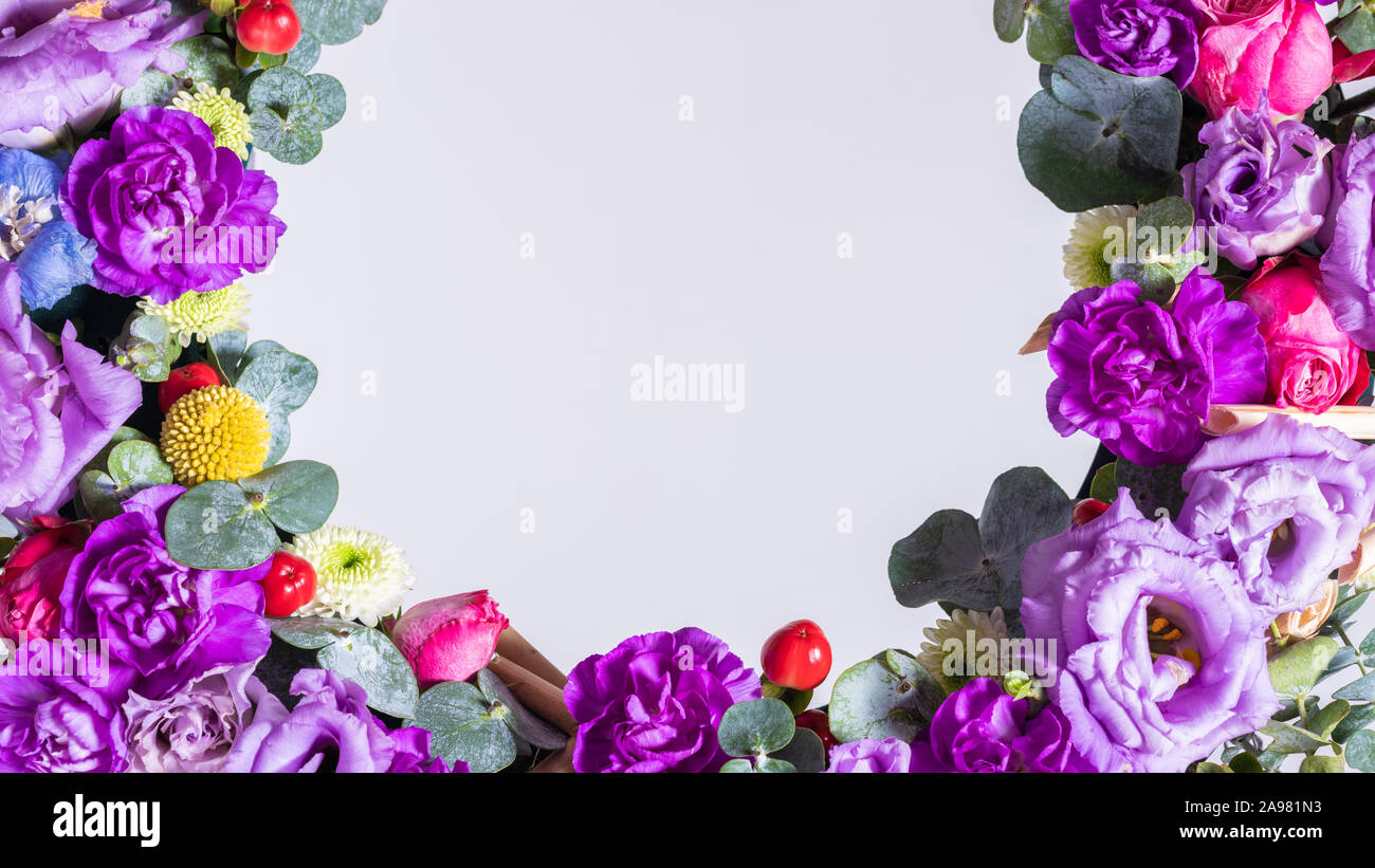 Beautiful Flower background with copy space for text Stock Photo - Alamy
