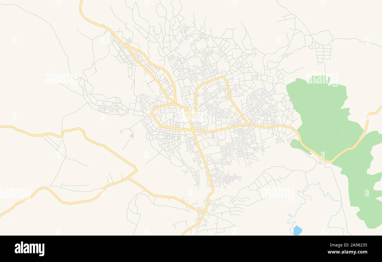 Printable street map of Jimma, Ethiopia. Map template for business use ...