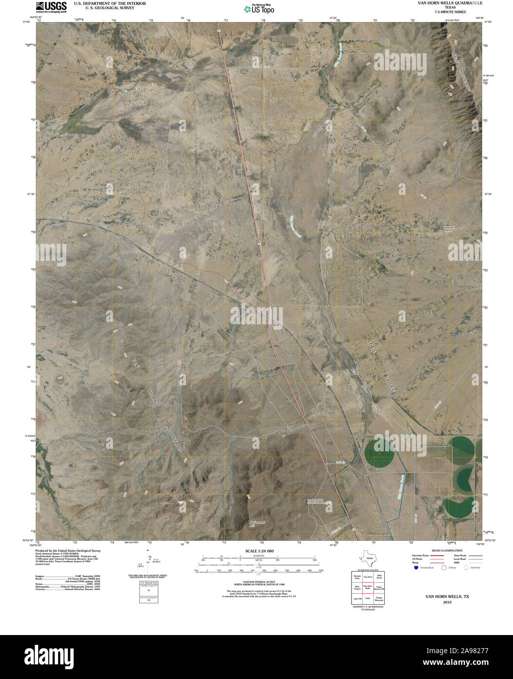 Map of van horn Cut Out Stock Images & Pictures - Alamy