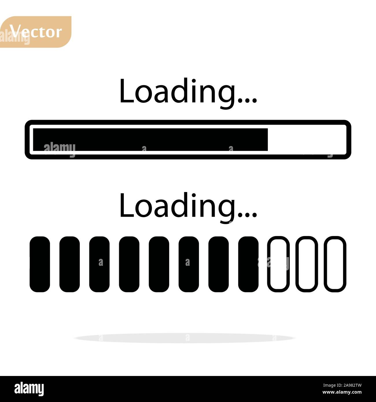 Black Loading icon, isolated on white background eps 10 Stock Vector ... Black Loading icon, isolated on white background eps 10 Stock Vector ...