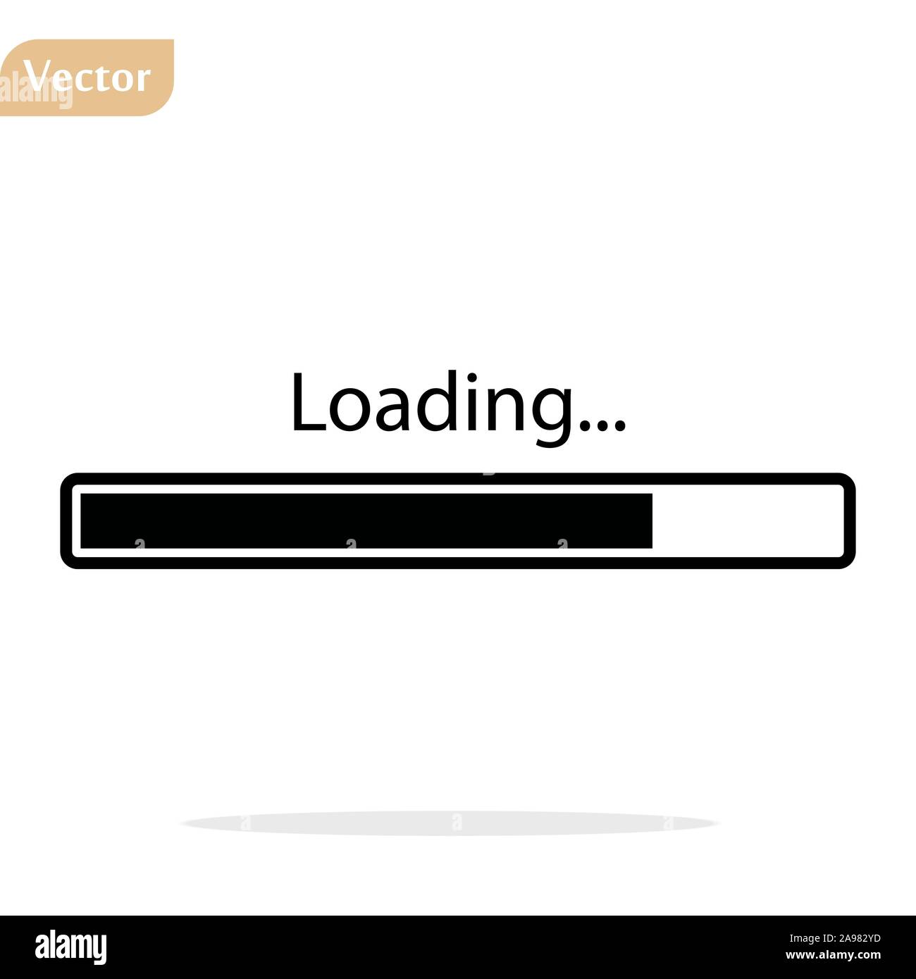 Round loading bar on black hi-res stock photography and images - Alamy