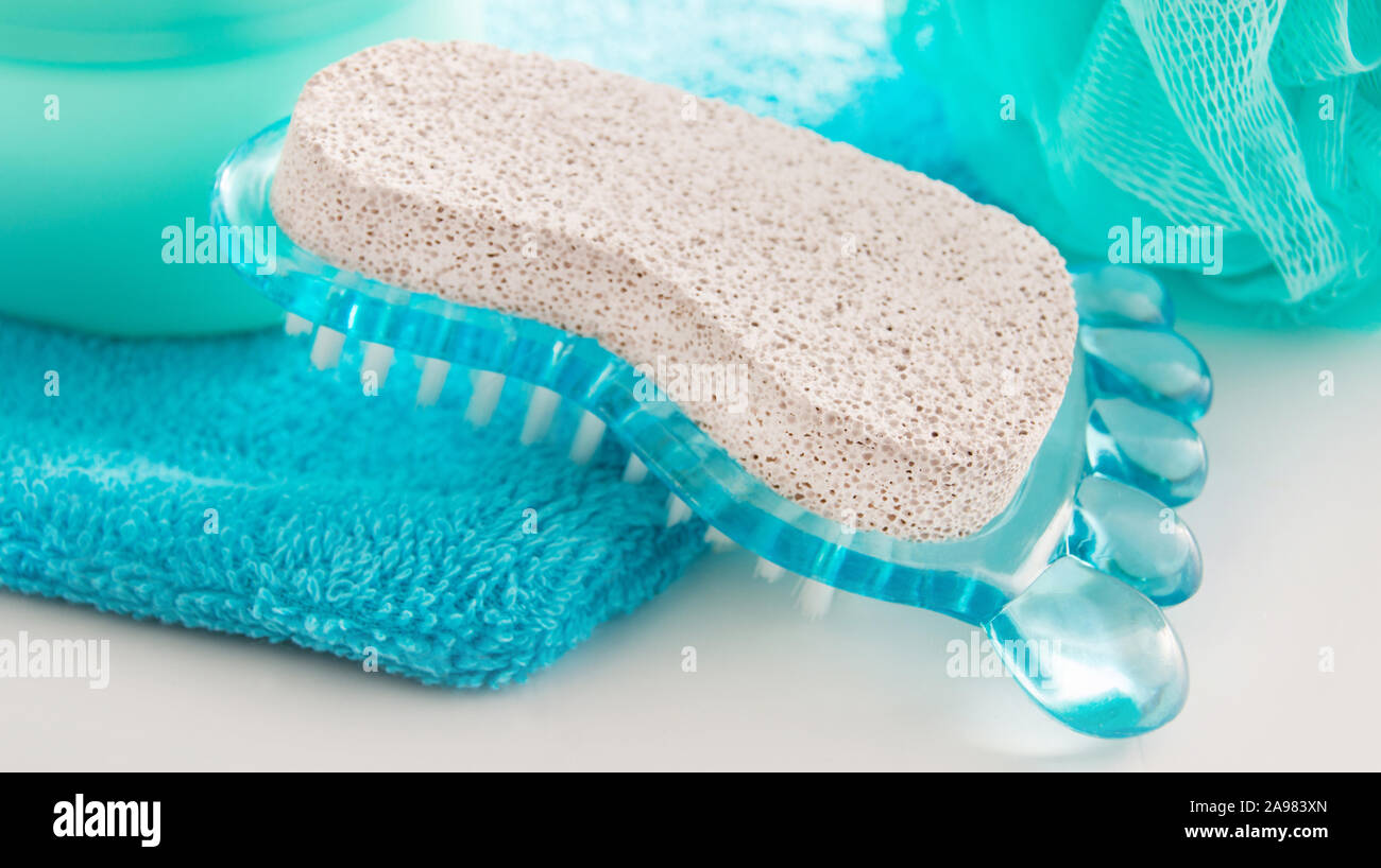 Foot care cosmetics Stock Photo - Alamy
