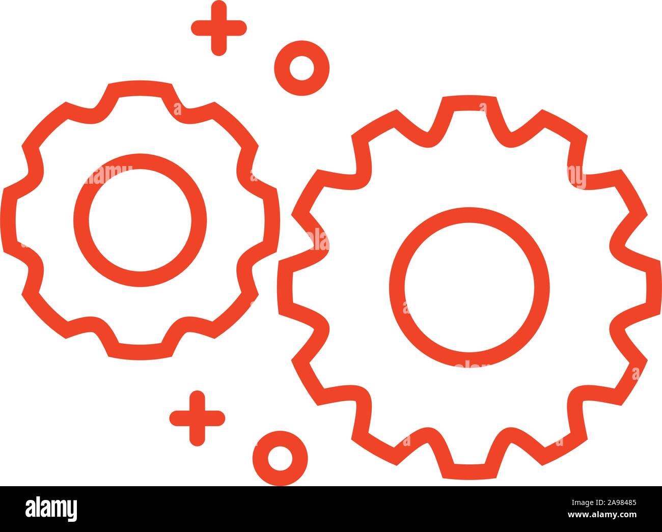 Gear icon design, Cog circle wheel machine part technology industry and ...