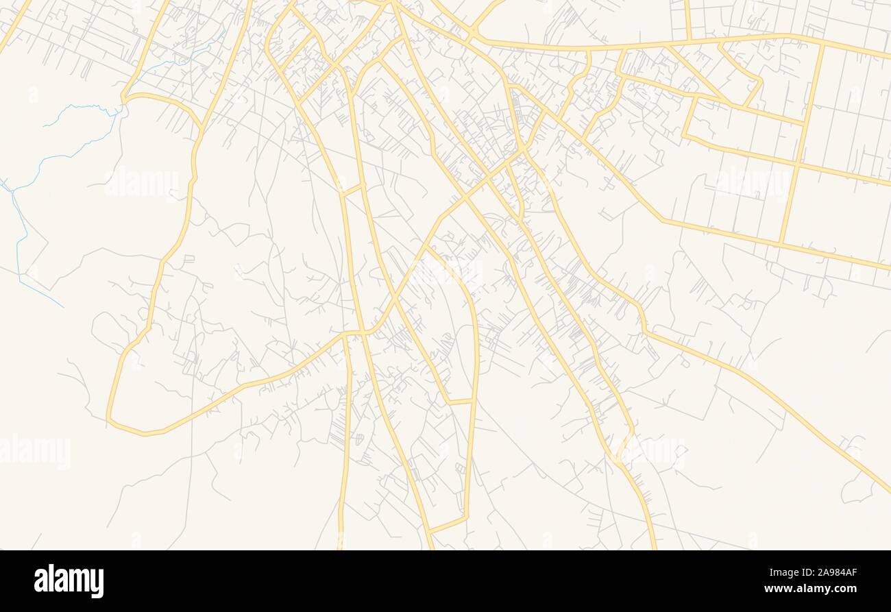 Printable street map of Zliten, Libya. Map template for business use ...
