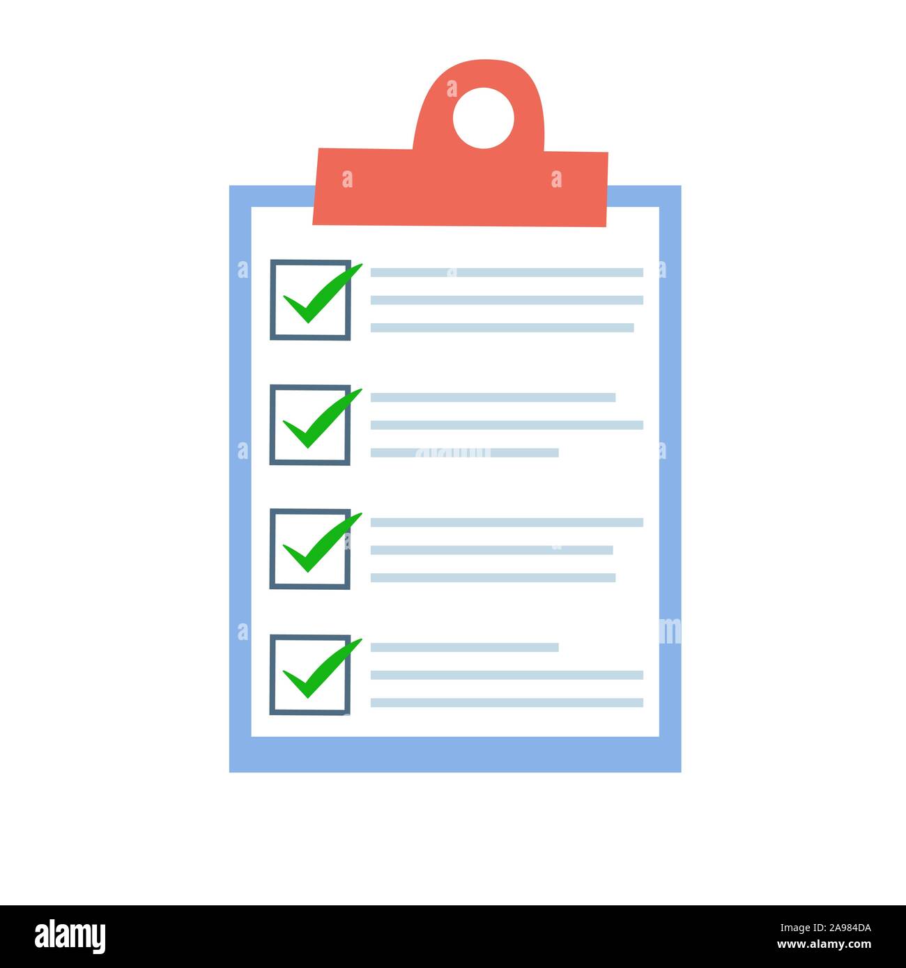 Checkbox selection on white paper Stock Vector Images - Alamy