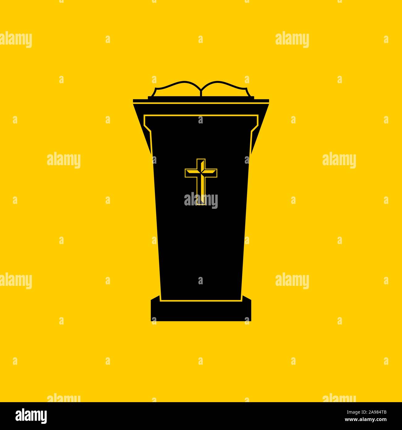 Church chair Stock Vector Images - Alamy