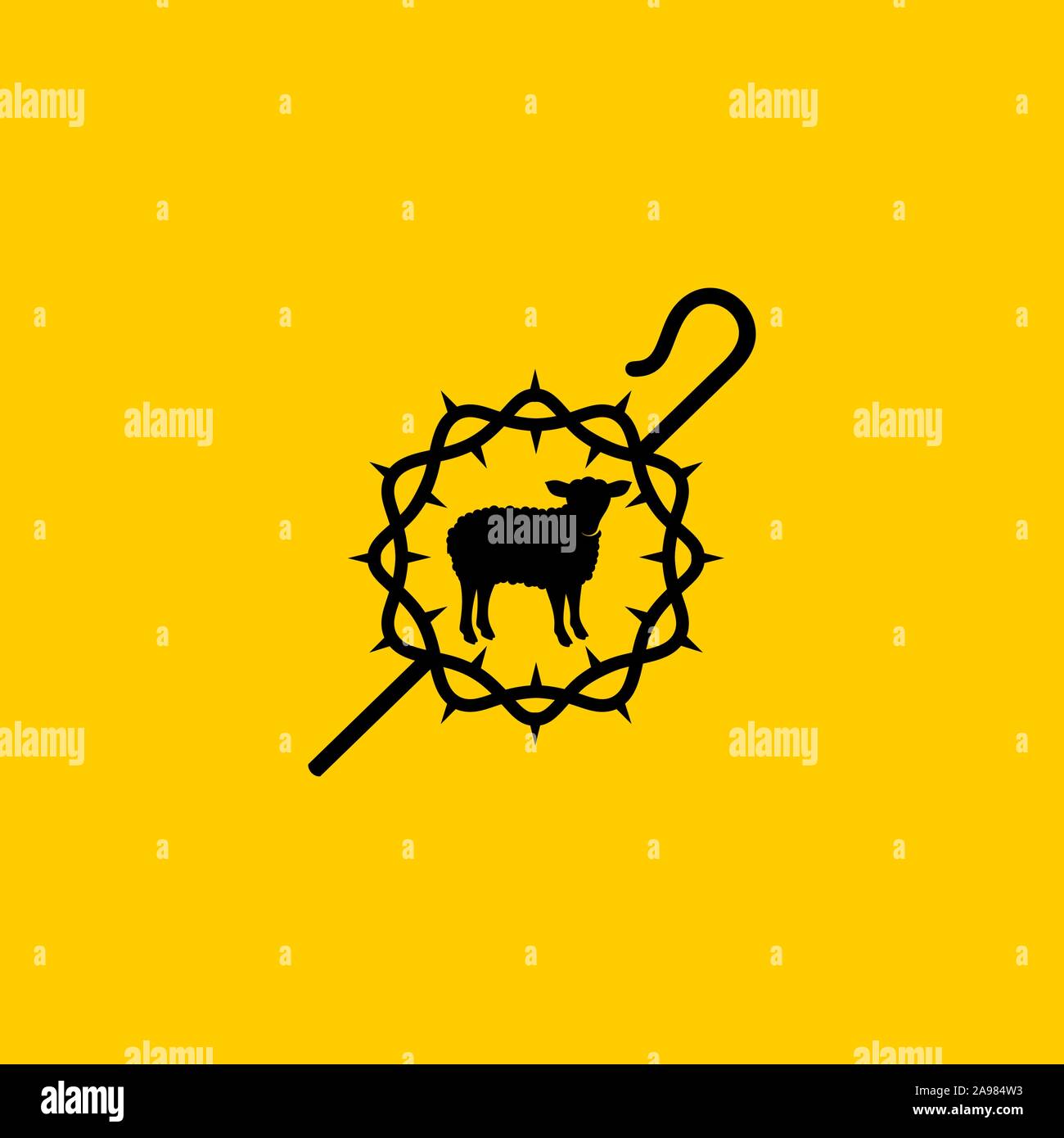 Christian symbols. Symbols of Jesus Christ are the crown of thorns, the ...