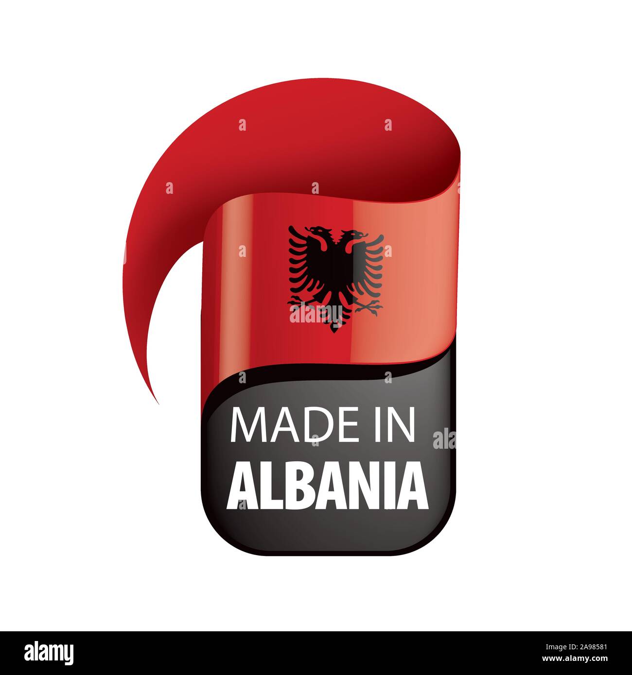 Illustration albania on political Cut Out Stock Images & Pictures - Alamy