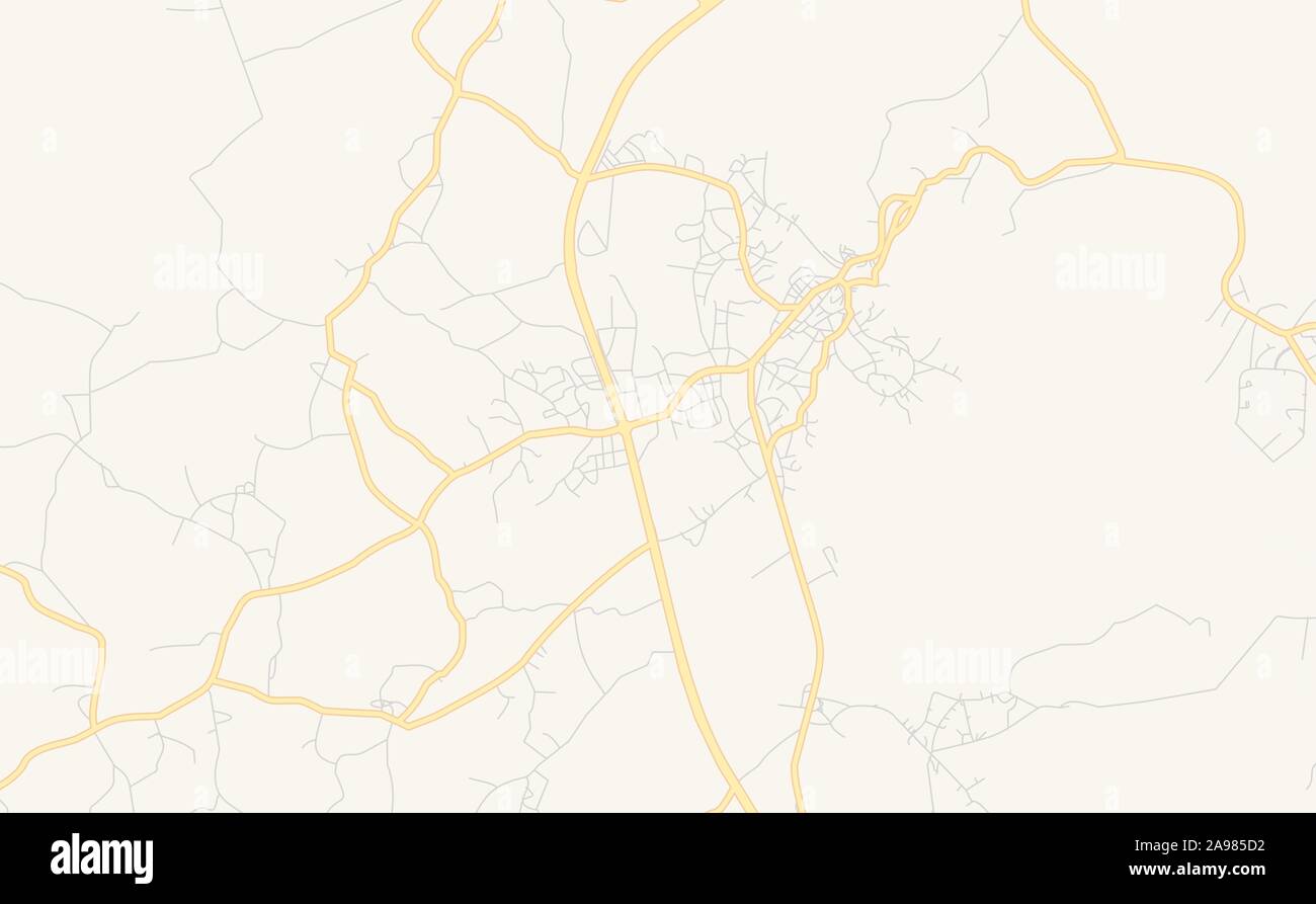 Printable street map of Okigwe, Nigeria. Map template for business use ...