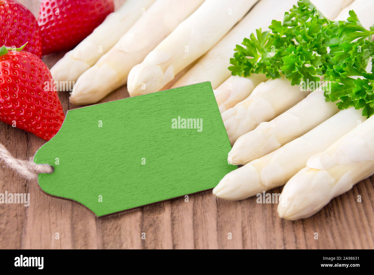 Asparagus organic label hi-res stock photography and images - Alamy