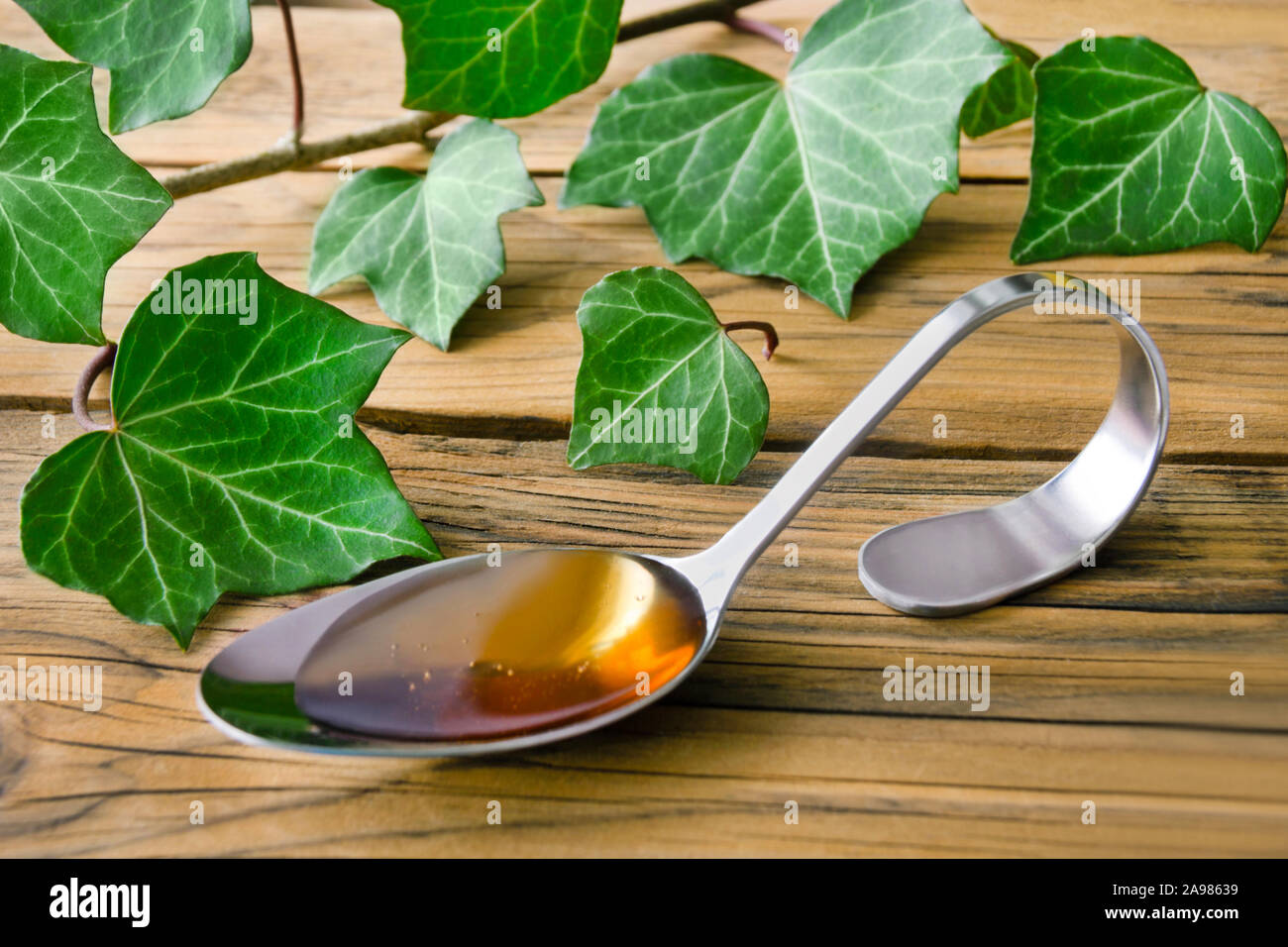 Ivy cough syrup Stock Photo - Alamy